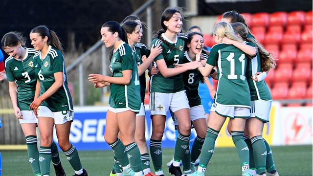 Brookvale FC founder and Greenisland FC presented wi...